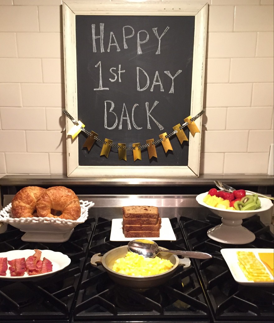 First Day Back! - Giggle Living