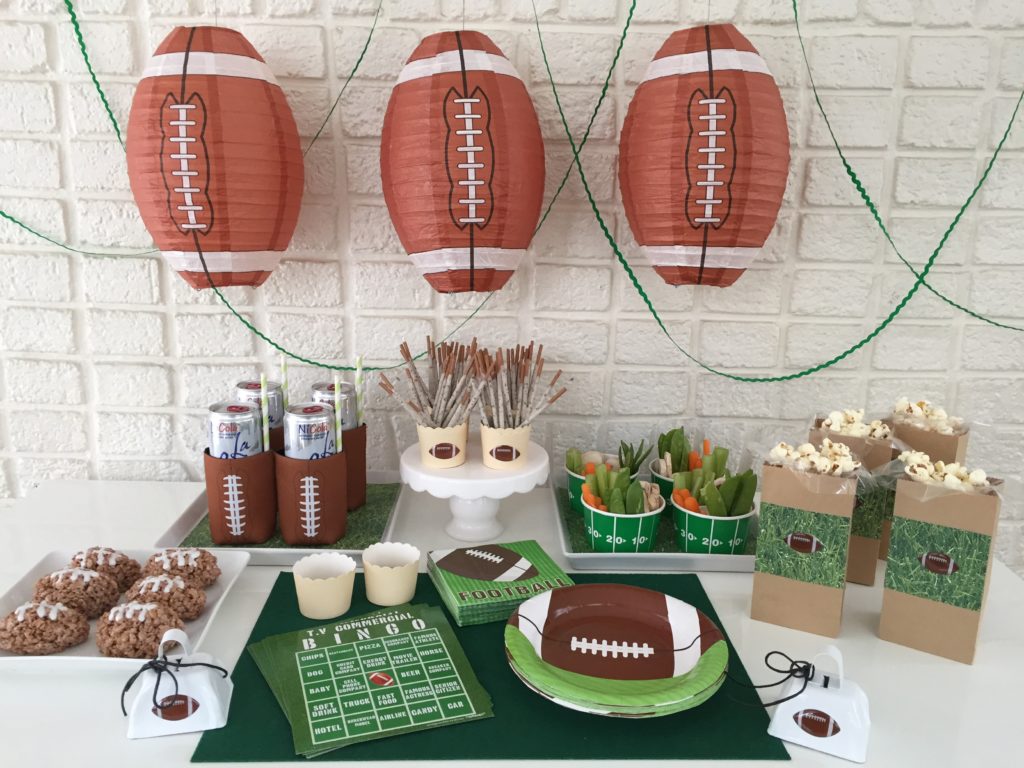 game day snack table - Giggle Living