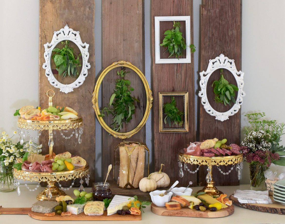 Charcuterie boards are on-trend and make lovely appetizers!