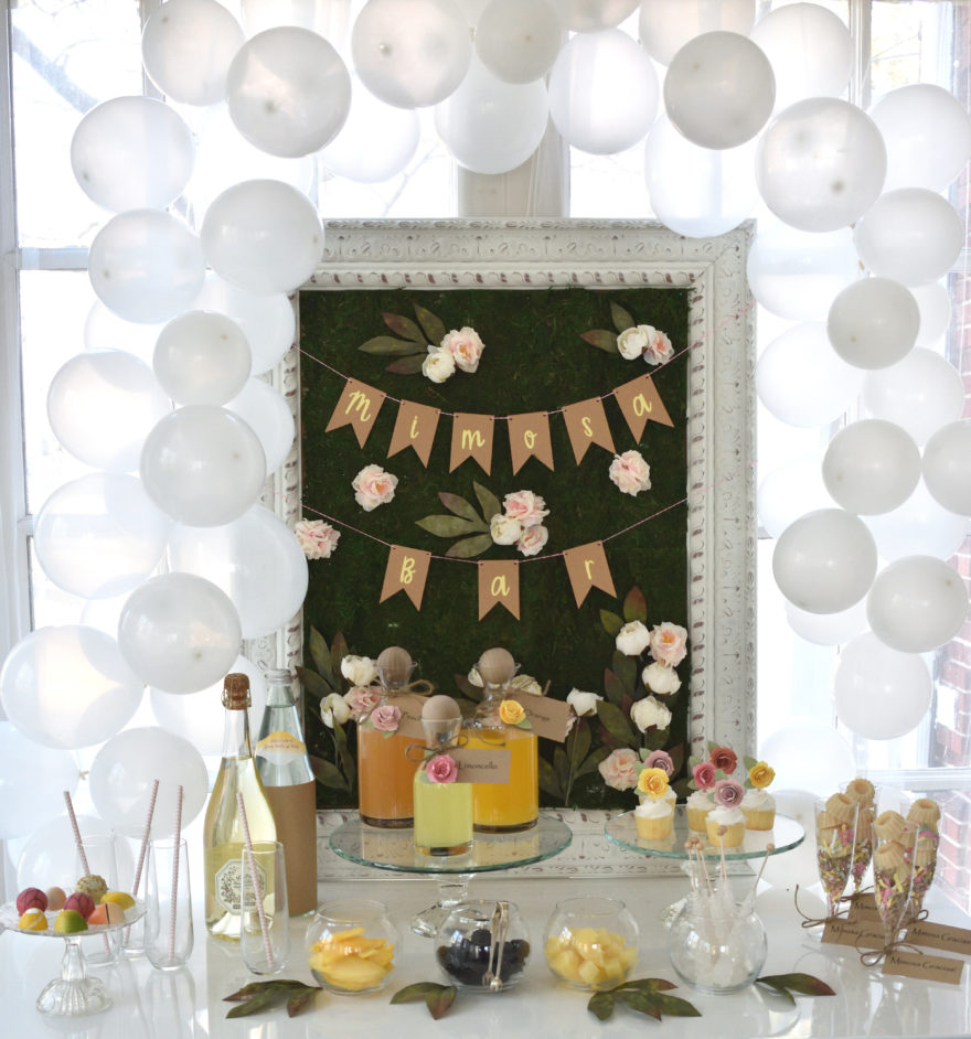 Mimosa bar inspiration perfect for springtime celebrations!