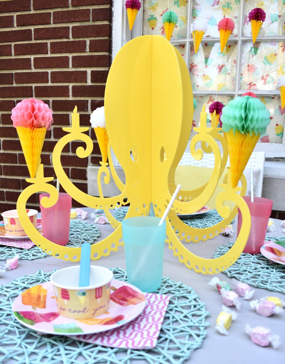 Ice cream party inspiration for a colorful summer treat!