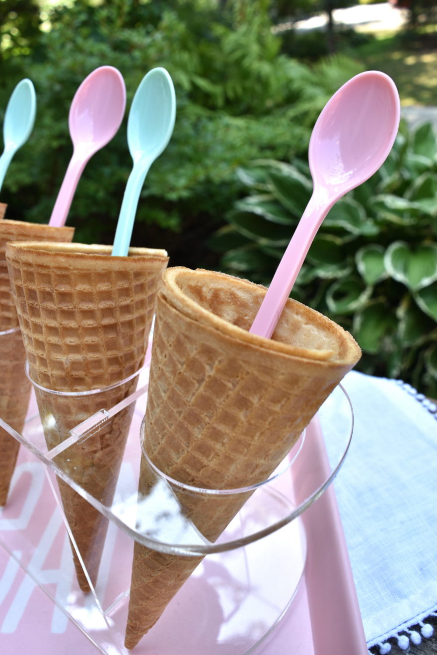 Cinnamon ice cream recipe and a fun way to serve it!