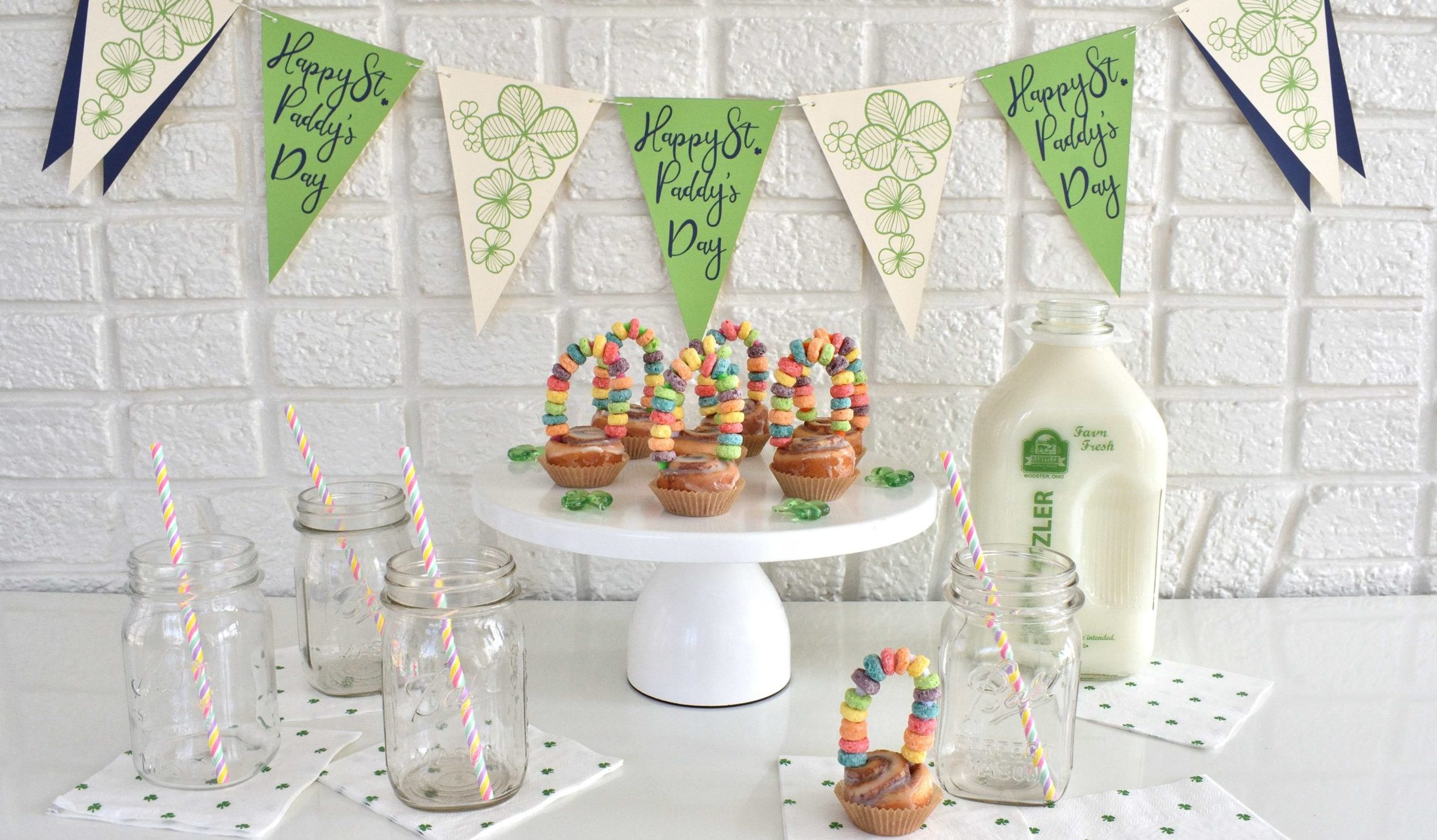 Cereal rainbow tutorial for a St. Patrick's Day breakfast!