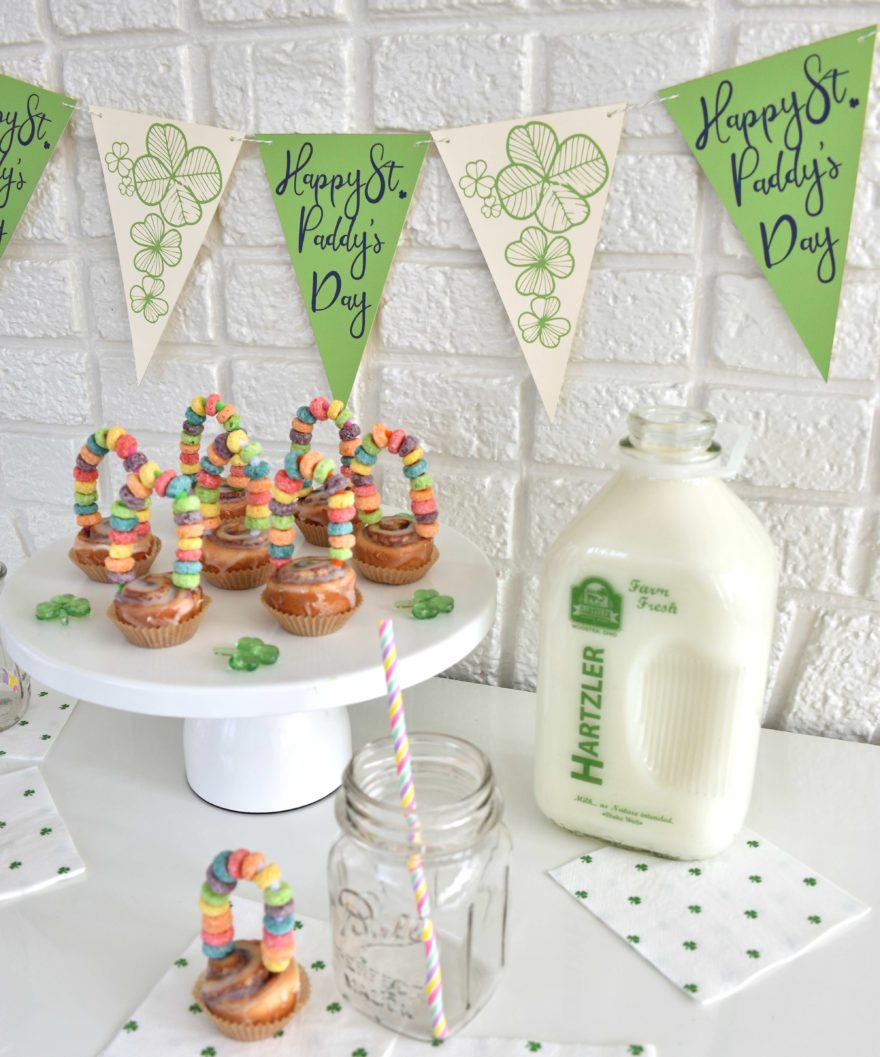 Cereal rainbow tutorial for a St. Patrick's Day breakfast!