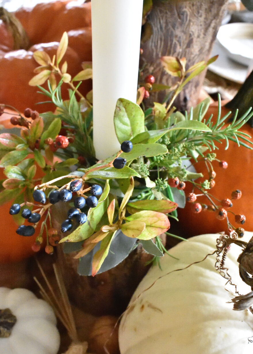 Natural elements to make a beautiful Thanksgiving table!