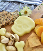 A "cheesy" skeleton charcuterie is a simple, whimsical and delicious treat!