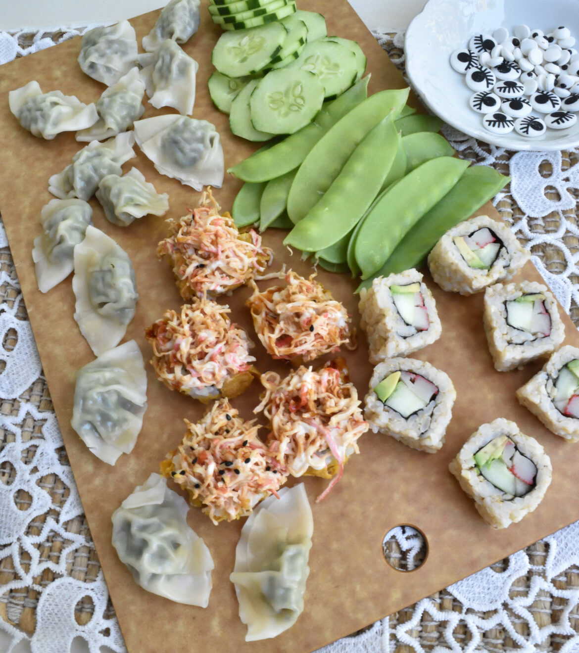 Spooky sushi is a fun, healthy and easy snack for Halloween festivities!