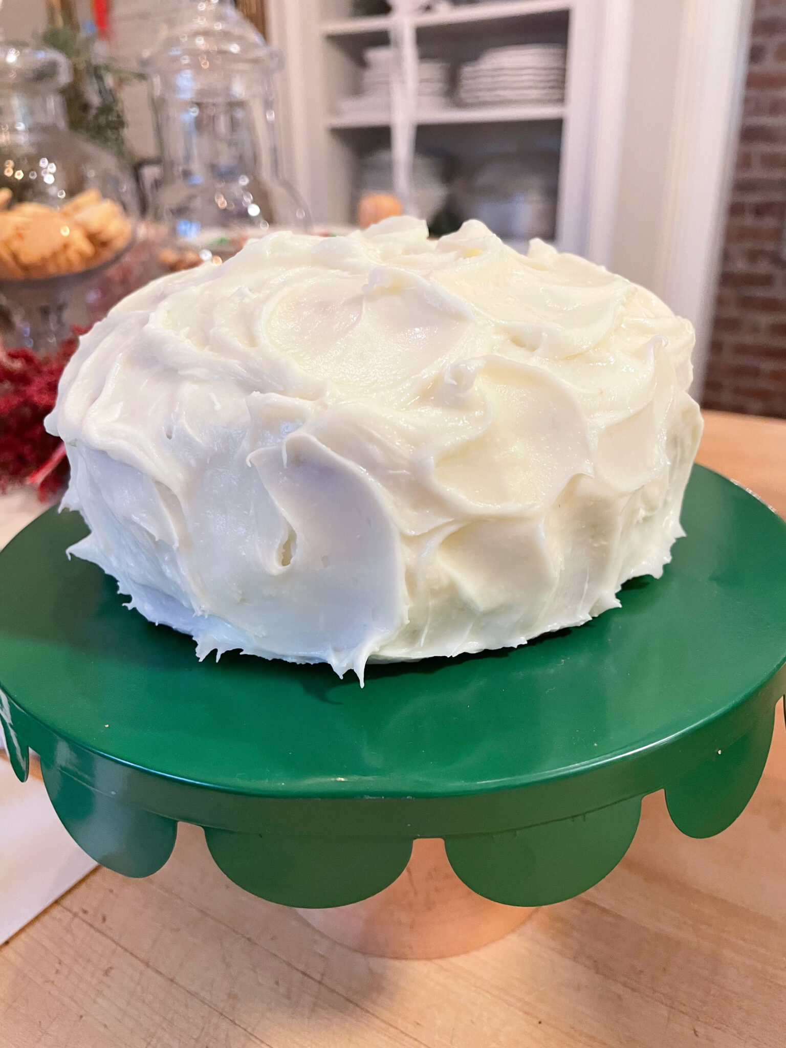 A cocoa bomb cake topper is a delicious dessert decoration!
